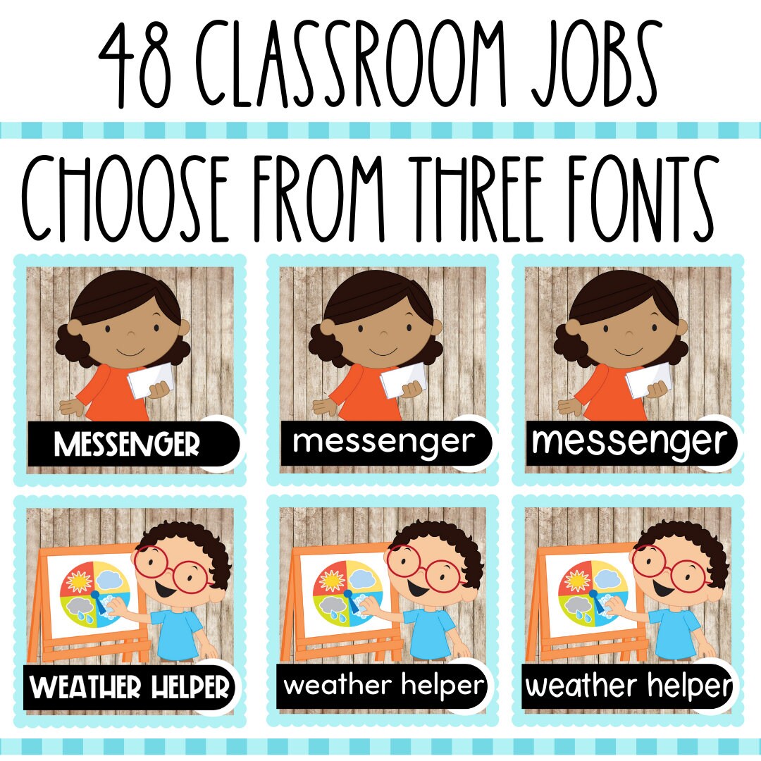 Monster Cuties Classroom Helpers/job Chart With EDITABLE Name Cards ...