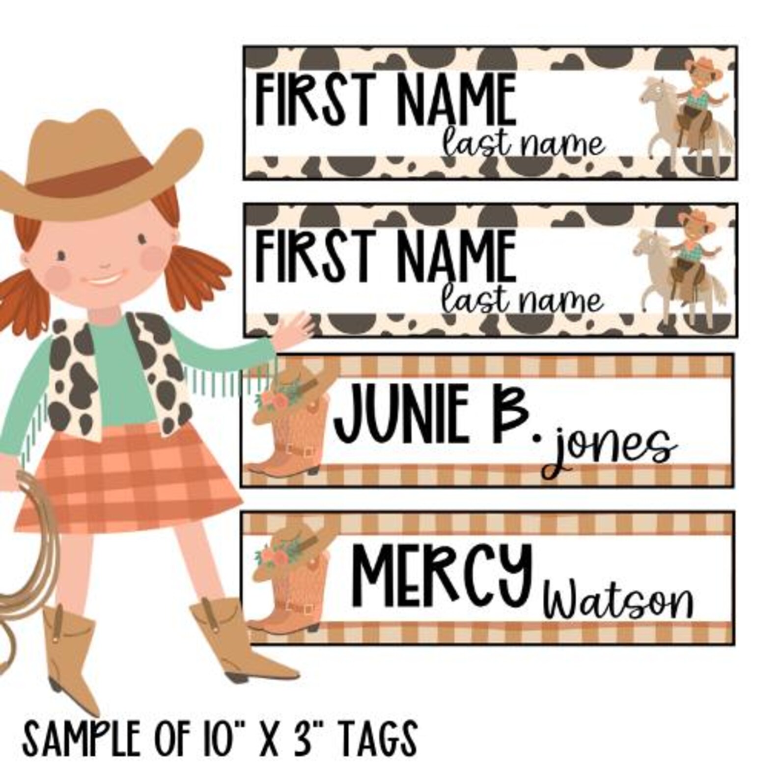 Cowboys and Cactus Western EDITABLE Decor Bundle | Build Your Own Decor ...