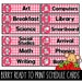 Editable Classroom Schedule Cards Berry Sweet Theme - Etsy