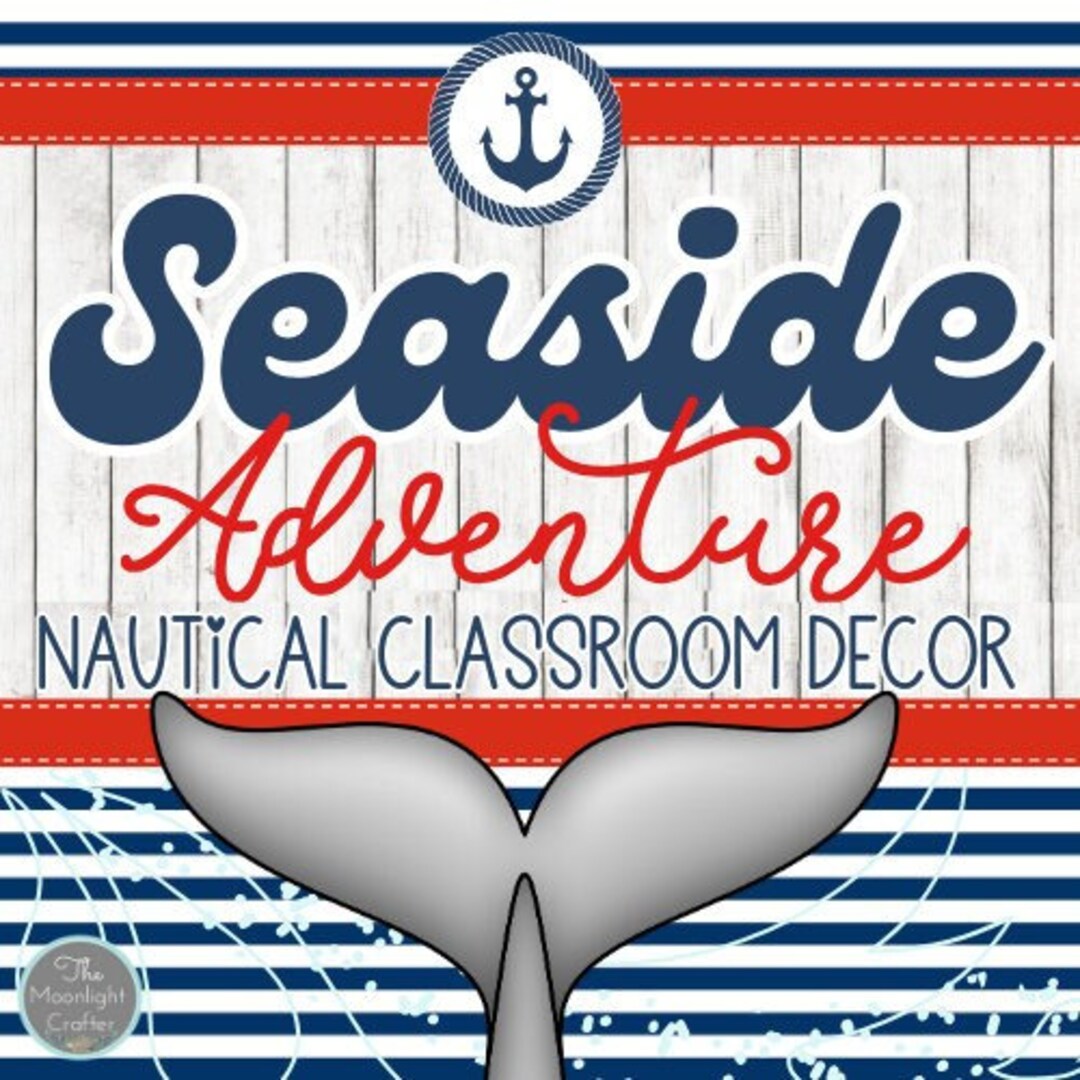 2D and 3D Shape Posters EDITABLE in CANVA | Seaside Adventure Nautical ...