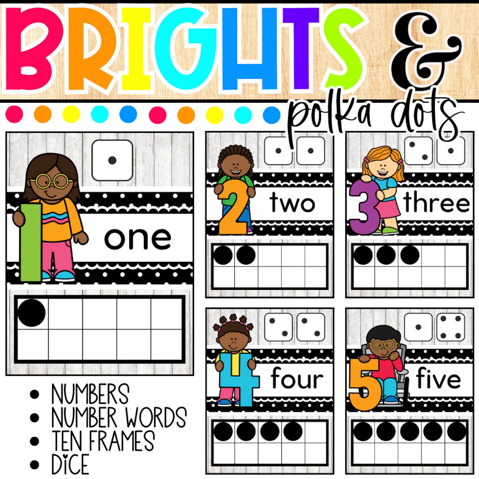 BRIGHT Polka Dot EDITABLE Classroom Decor BUNDLE: 450 Pages of ...