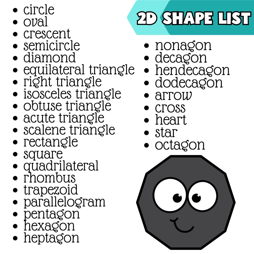 2D and 3D Shape Posters and Shape Mats | EDITABLE Berry Sweet Theme - Etsy
