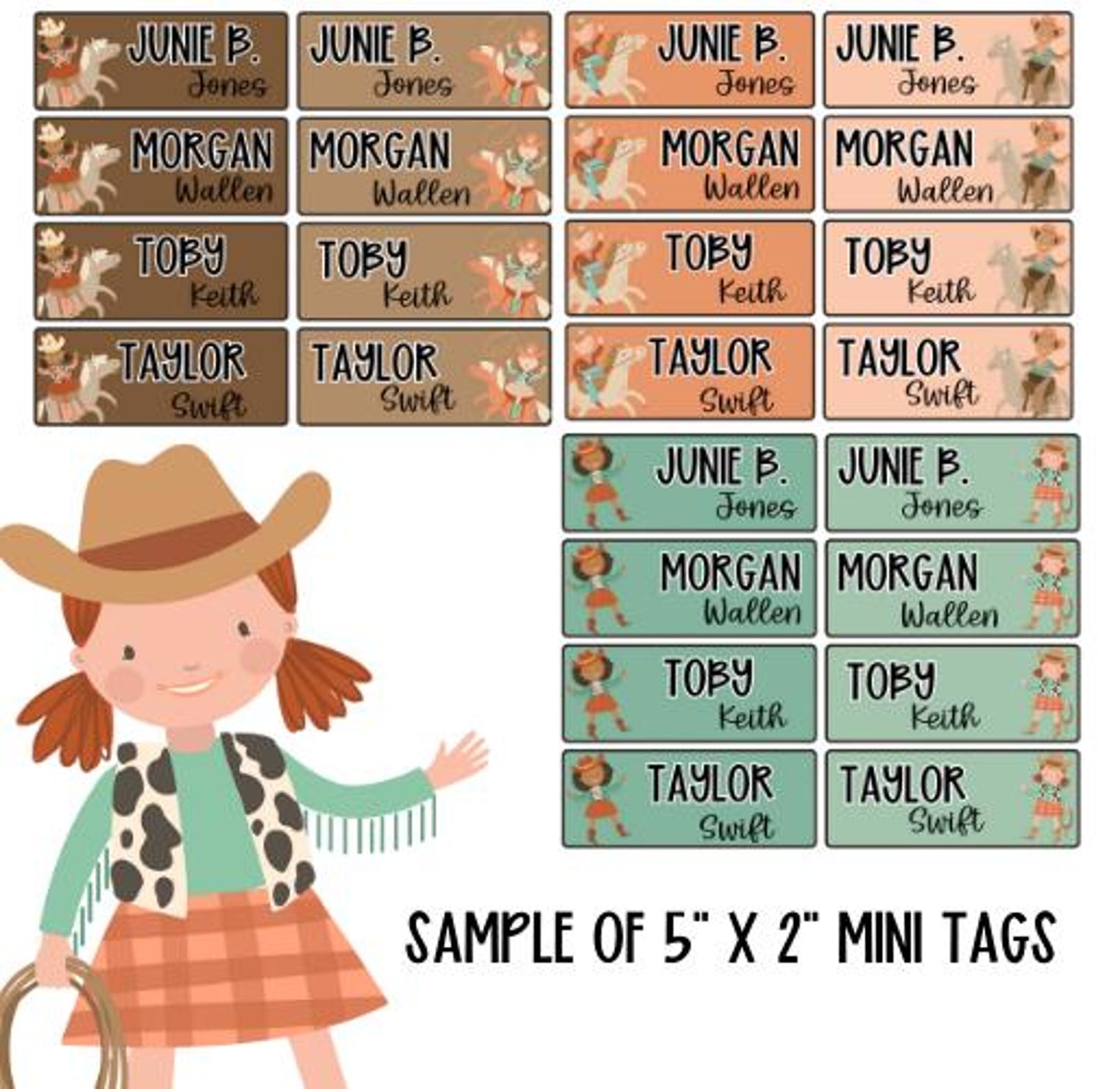 Cowboys and Cactus Western EDITABLE Decor Bundle | Build Your Own Decor ...