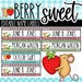Berry Sweet Strawberry Classroom Decor Set ONE With EDITABLE Elements ...