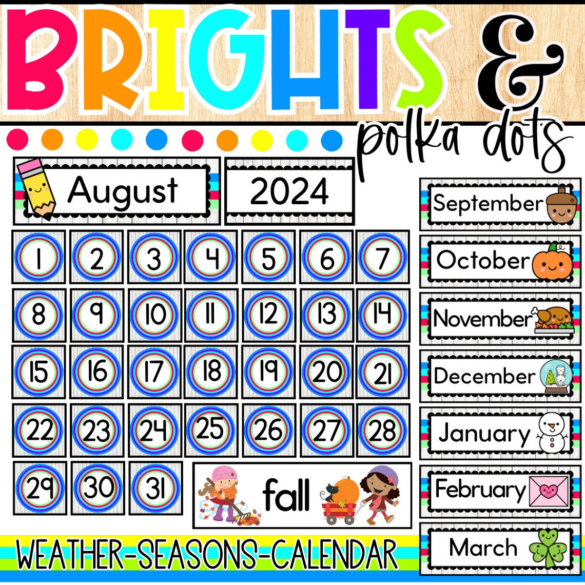 BRIGHT Polka Dot EDITABLE Classroom Decor BUNDLE: 450 Pages of ...