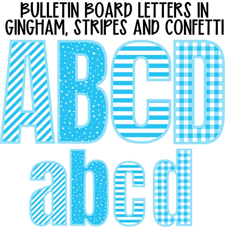 Bulletin Board Letters and Numbers | Bulletin Board Pennant Pieces and ...