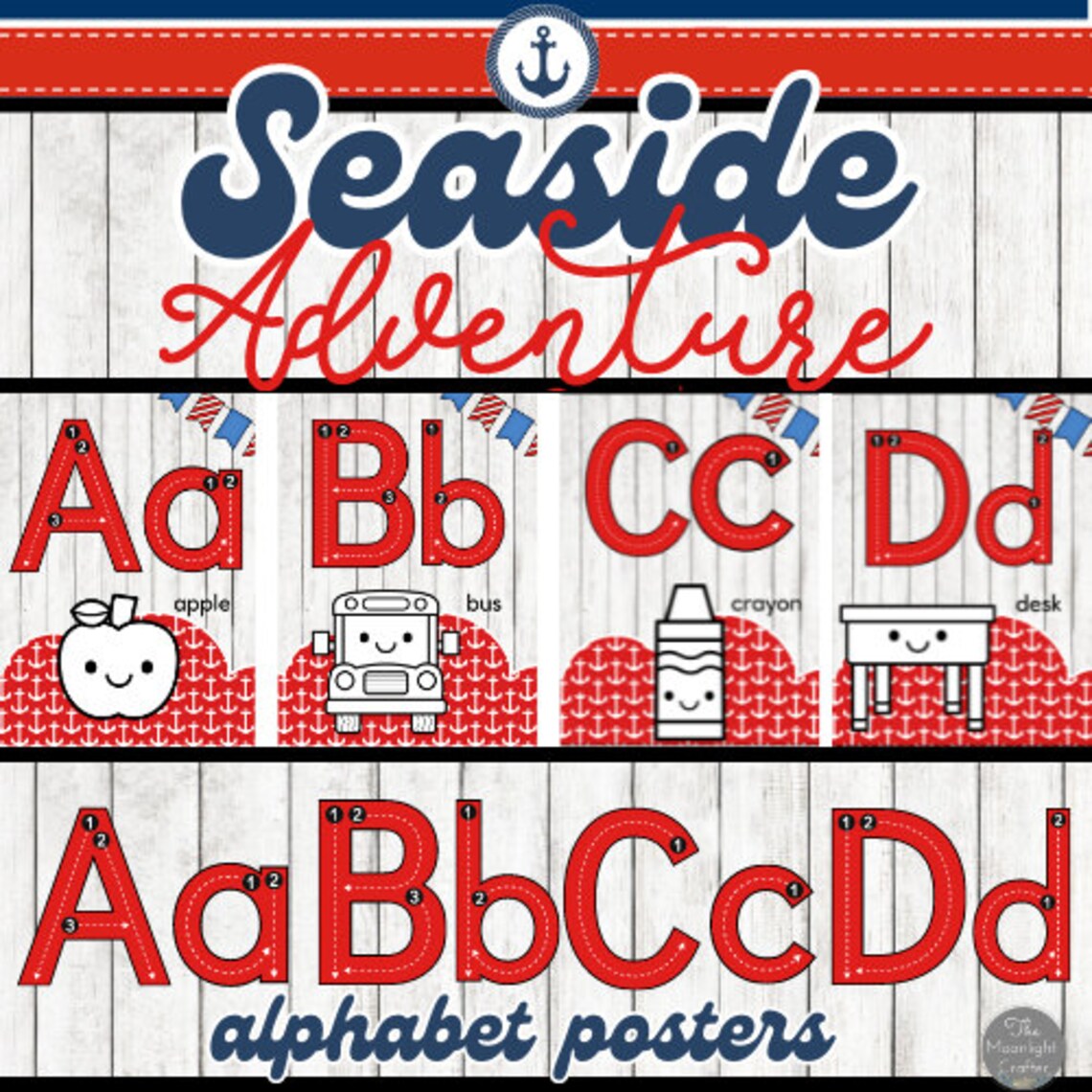 Letter Formation Alphabet Posters and Hand Tracing Letters | Seaside ...
