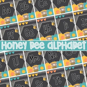 Classroom Alphabet Posters With FOUR Font Options and an EDITABLE CANVA ...