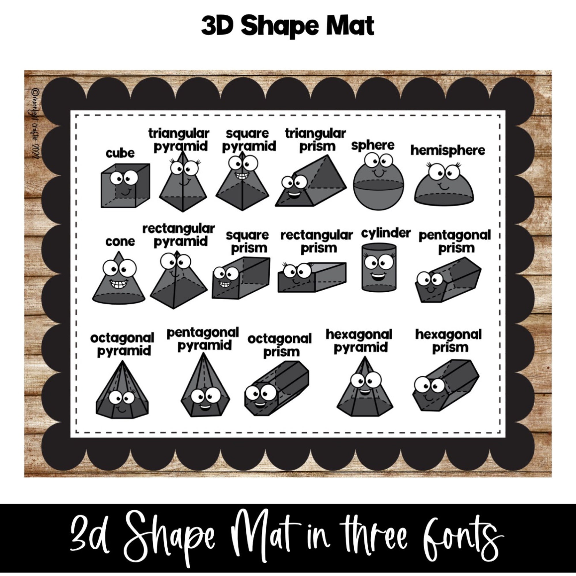 Watercolor Succulents Classroom Decor 3D Shape Posters - Etsy