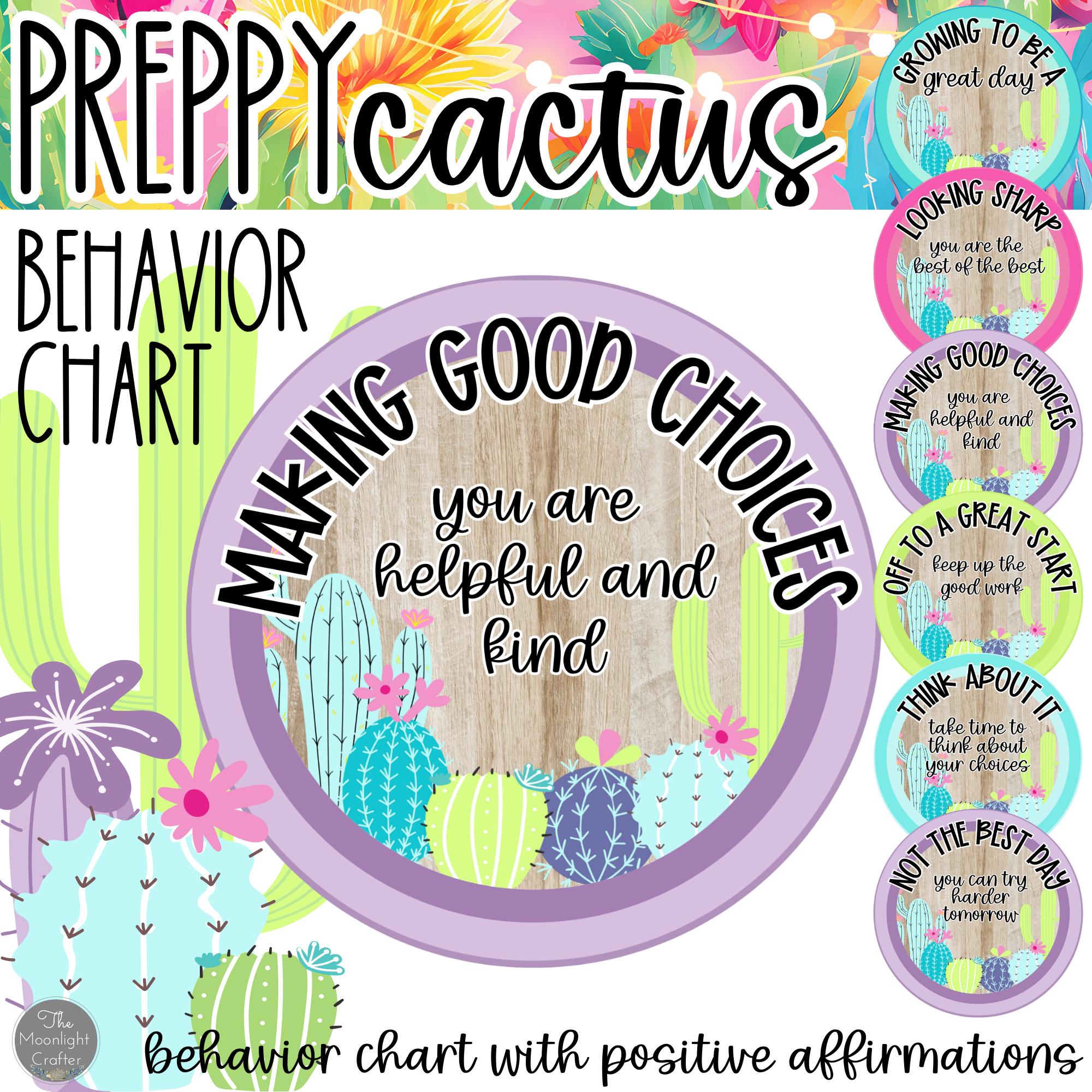 Cute Cactus Classroom Decor BUNDLE | Calm Classroom | Class Theme Easy ...