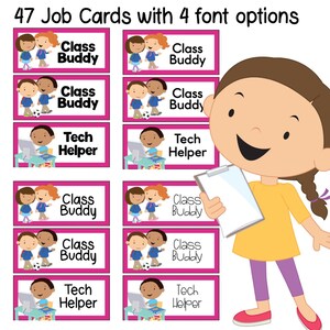 Watercolor Succulents Classroom Decor | Job Chart for Classroom Helpers ...