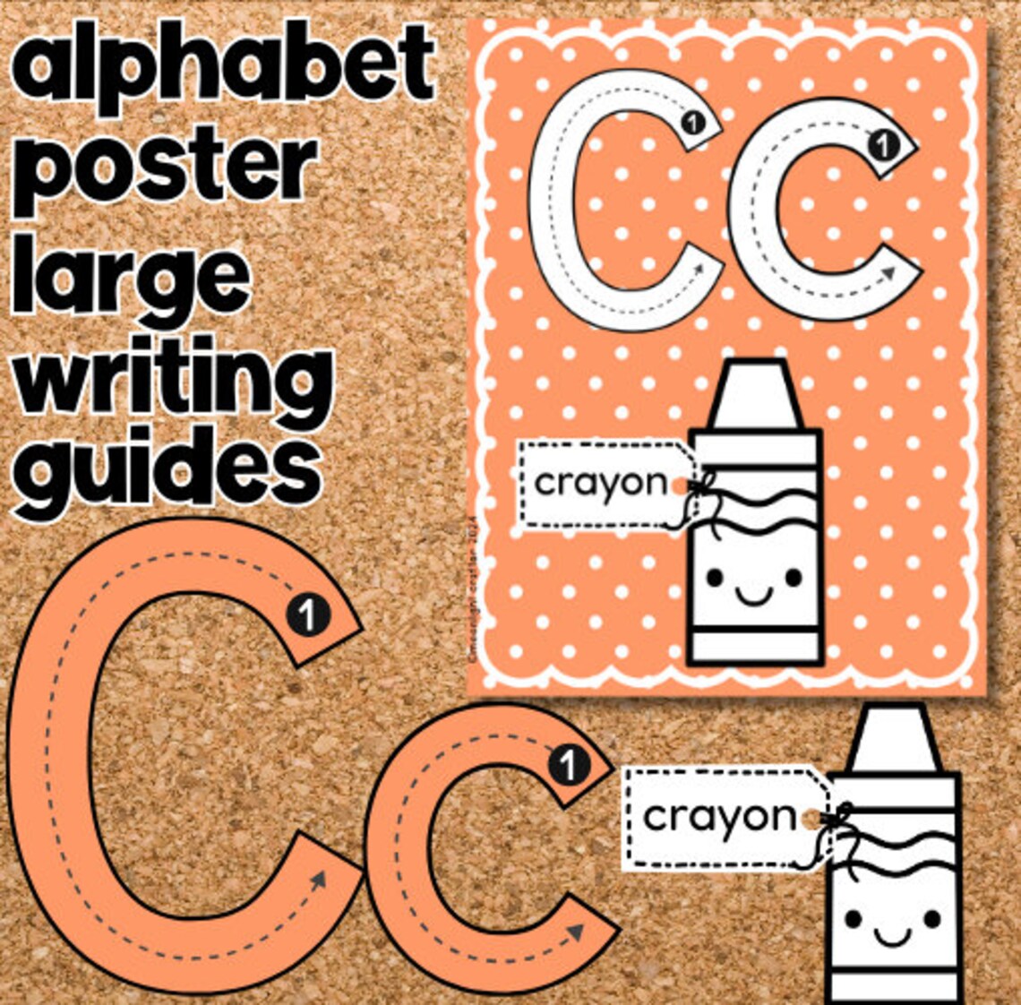 Alphabet Posters, Flashcards, Writing Guides | Boho Bee Modern ...