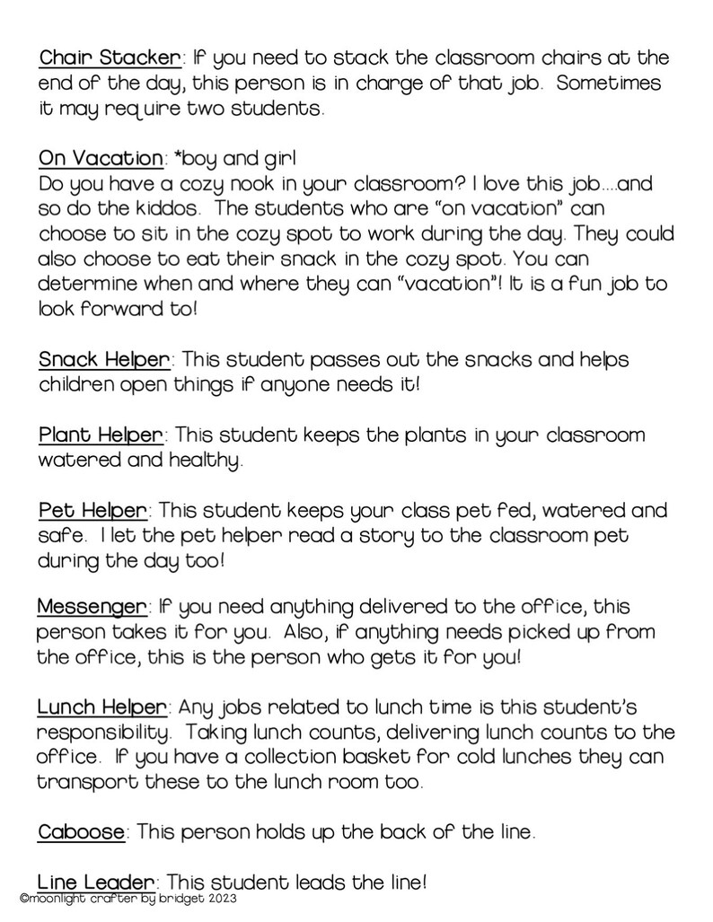 Monster Cuties Classroom Helpers/job Chart With EDITABLE Name Cards ...