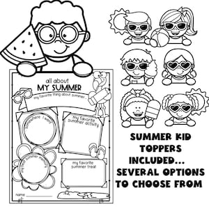 Back to School Activity | All About My Summer - Etsy