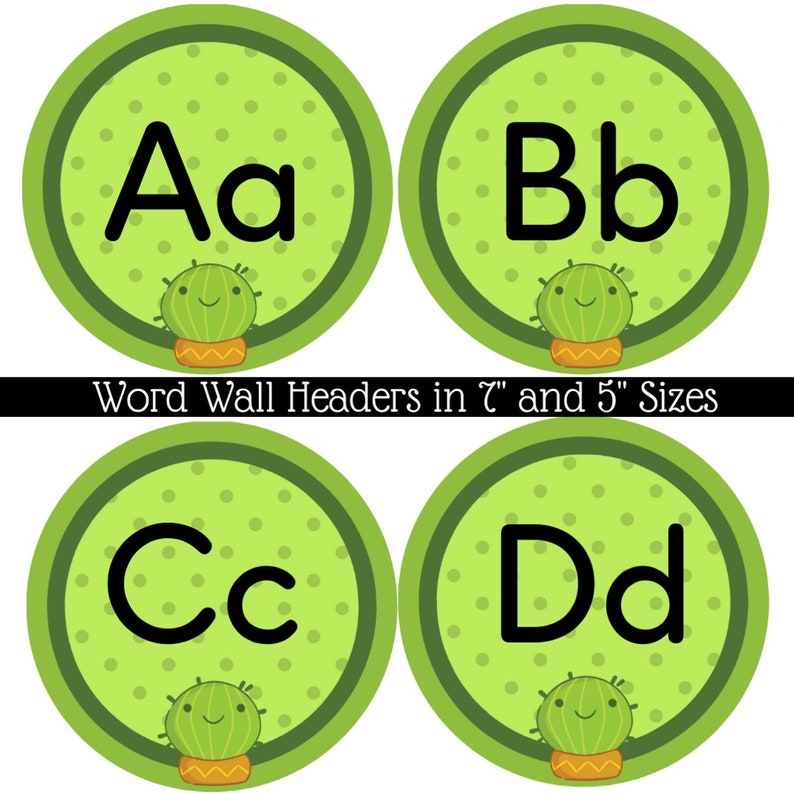 Cactus Cuties Word Wall Bulletin Board Set | EDITABLE and Ready to ...