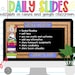 Daily Slides | Slide Templates | EDITABLE in CANVA and Google - Etsy