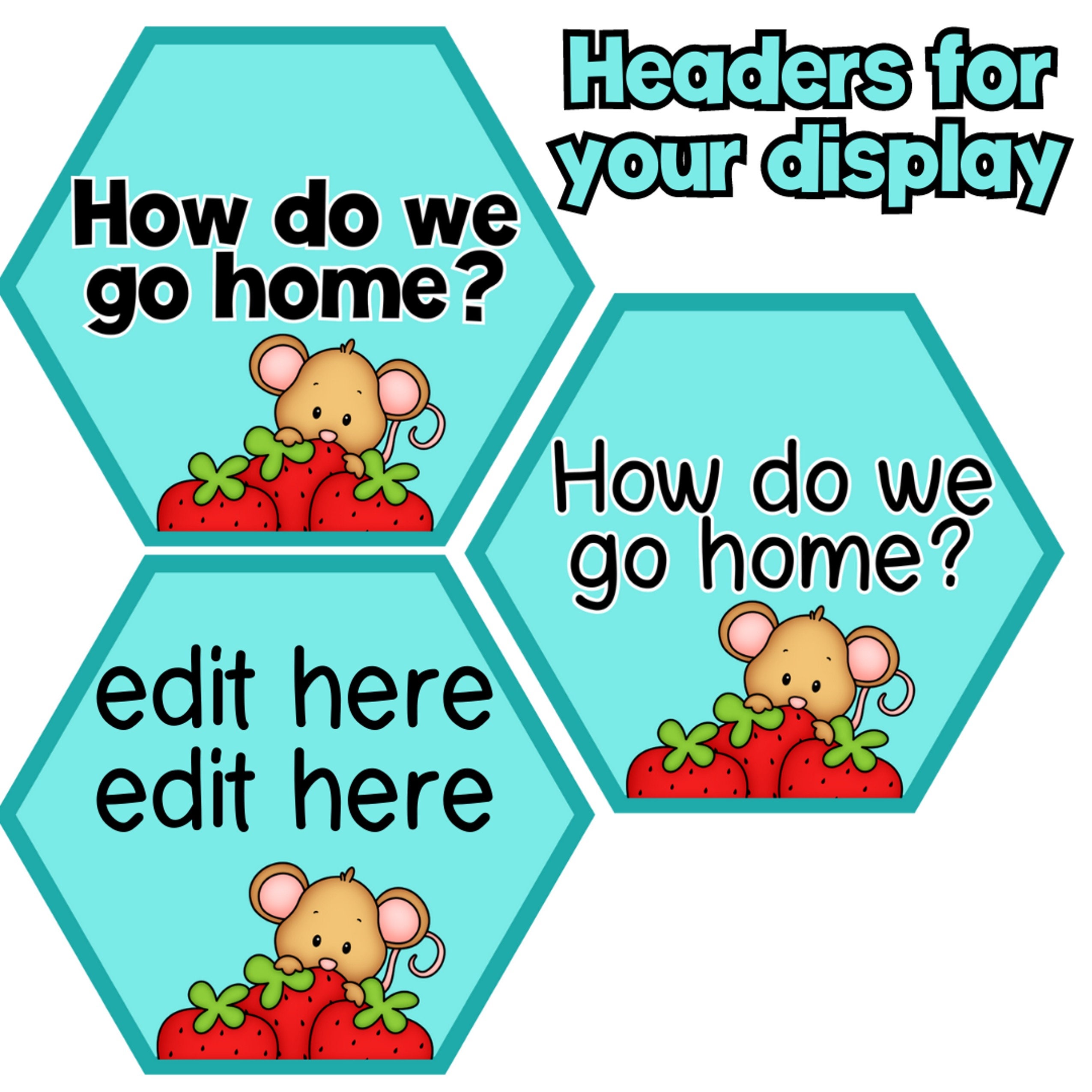 Berry Sweet Classroom Dismissal Chart: Ready to Print and Editable ...