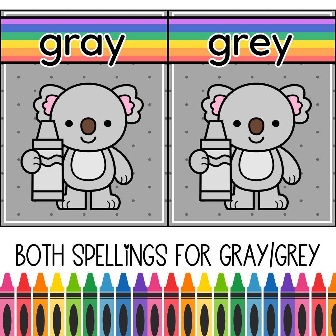 Cute Classroom Color Posters Color Flashcards and Color Mats for ...