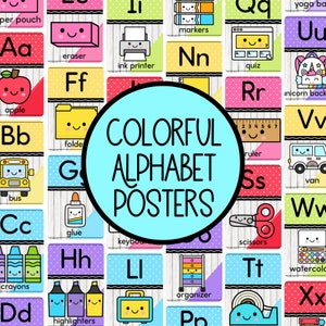 Cute Classroom Alphabet Posters-polka Dot Classroom Decor - Etsy