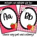 Berry Sweet Classroom Alphabet Posters | EDITABLE - Etsy