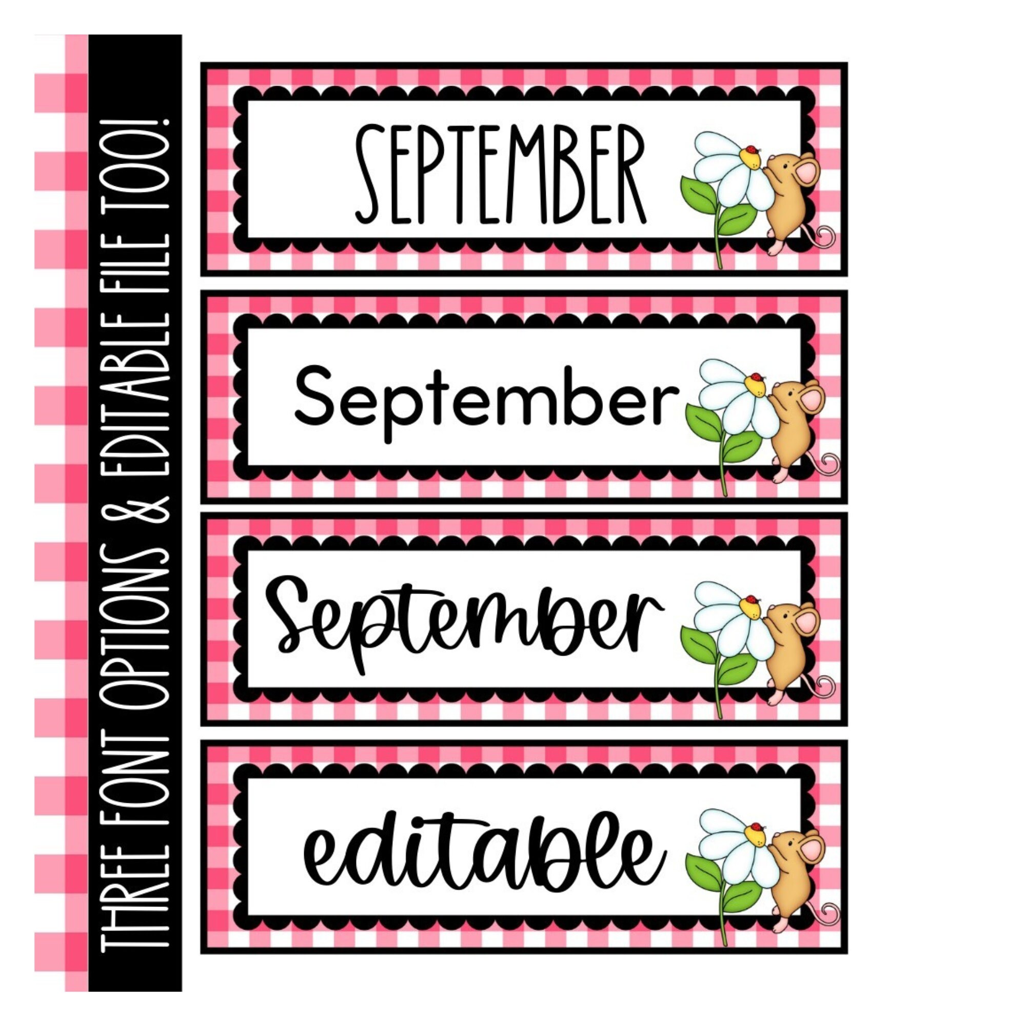 Berry Sweet Classroom Calendar With Weather Chart, Seasons Chart and ...