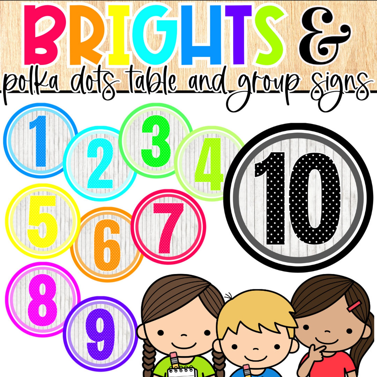 BRIGHT Polka Dot EDITABLE Classroom Decor BUNDLE: 450 Pages of ...