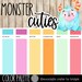 Monster Cuties Classroom Helpers/job Chart With EDITABLE Name Cards ...