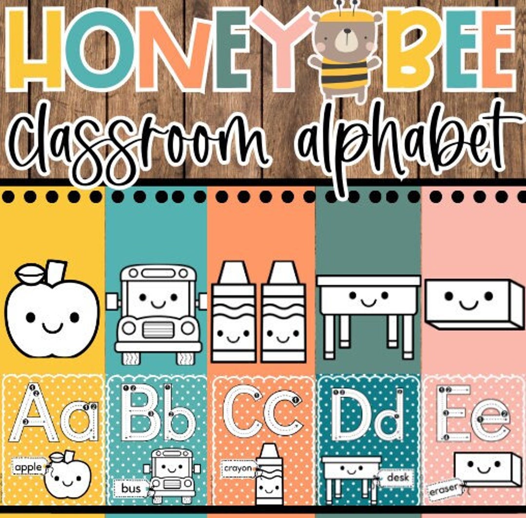 Alphabet Posters, Flashcards, Writing Guides | Boho Bee Modern ...