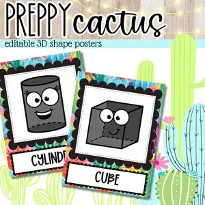 Cute Cactus Classroom Decor BUNDLE | Calm Classroom | Class Theme Easy ...