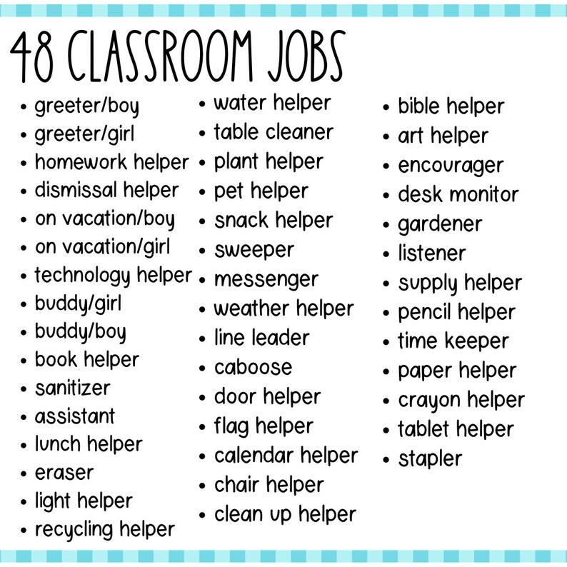 Monster Cuties Classroom Helpers/job Chart With EDITABLE Name Cards ...