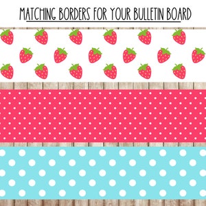 Berry Sweet Strawberry Classroom Decor Set ONE With EDITABLE Elements ...
