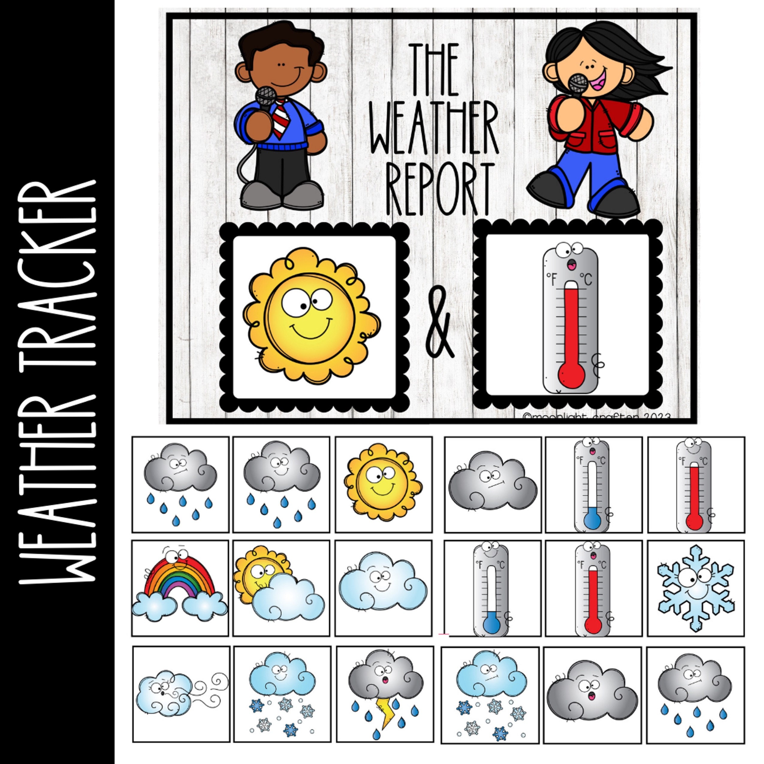 Monster Cuties Classroom Calendar With Weather. Seasons and Days of the ...