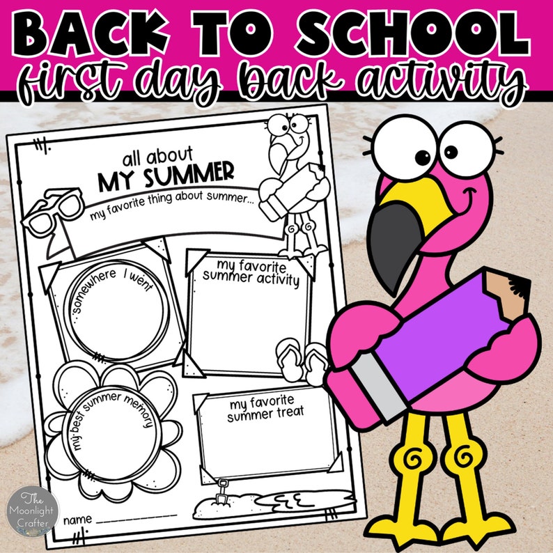 Back to School Activity | All About My Summer - Etsy