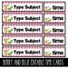 Editable Classroom Schedule Cards Berry Sweet Theme - Etsy