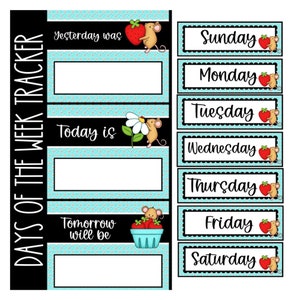 Berry Sweet Classroom Calendar With Weather Chart, Seasons Chart and ...