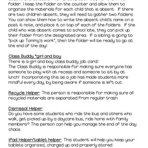 Monster Cuties Classroom Helpers/job Chart With EDITABLE Name Cards ...