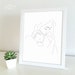 Printable Illustration | Mother Holding Baby | Line Art - Etsy