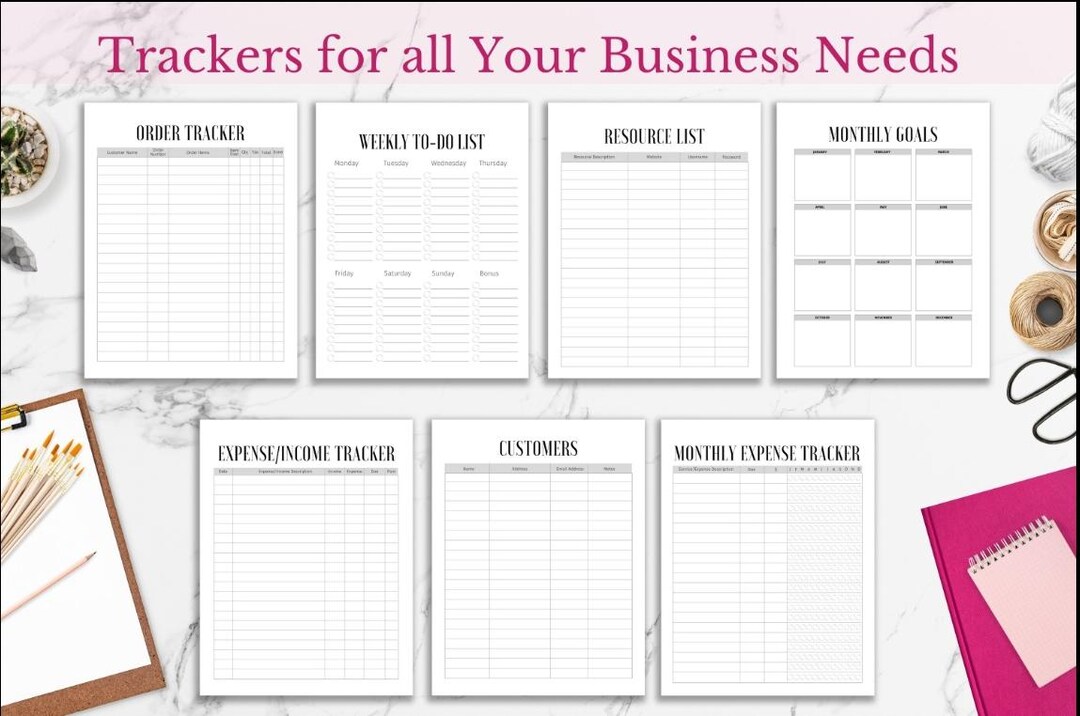 Printable Craft Business Bundle, Craft Fair Order Forms, Business ...
