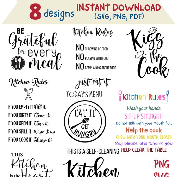 Kitchen Rules - Etsy