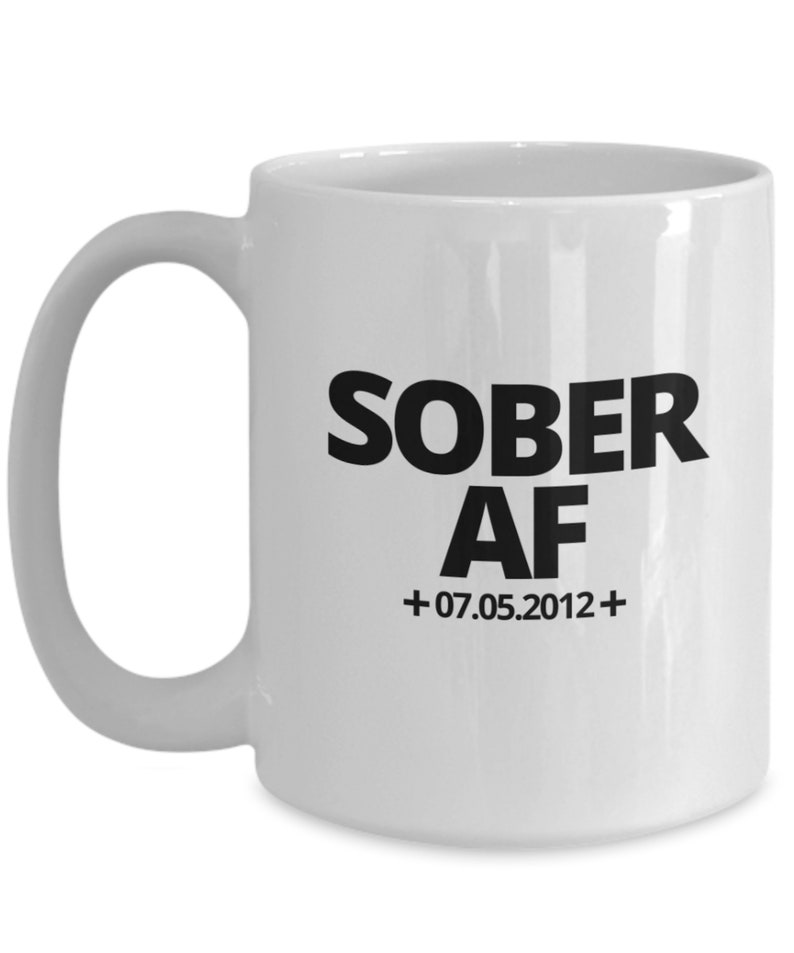 Recovery Sobriety T Coffee Mug With Personalized Recovery Etsy