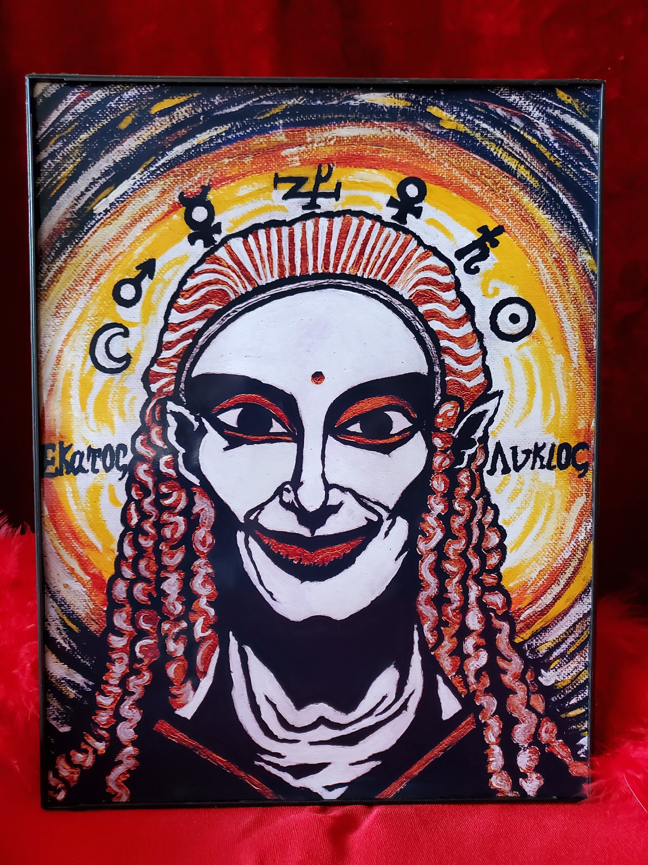 Apollo Lykaios-hekatos Altarpiece Painting - Etsy