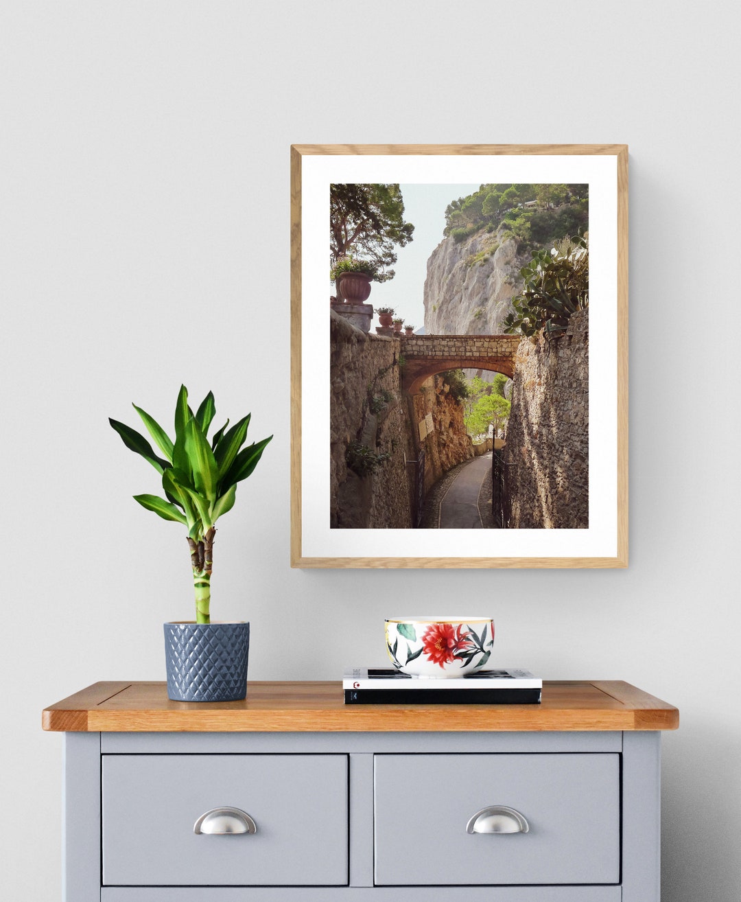 Capri Italy Photo Print: Vintage Stone Bridge Wall Art - Etsy