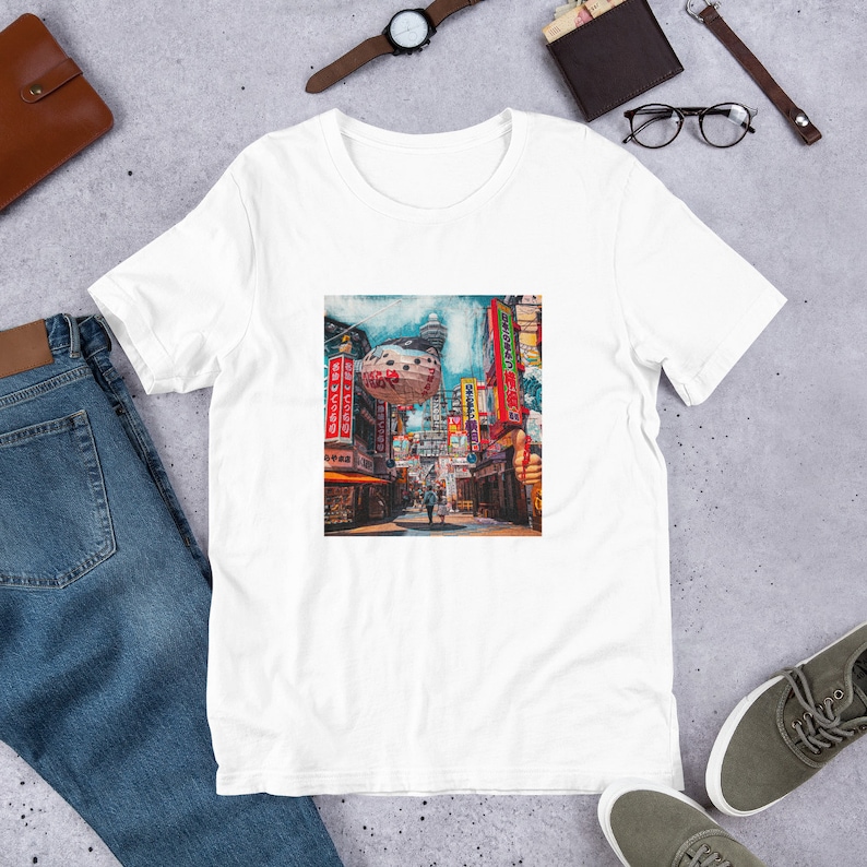 Japanese Pop Art T-shirt | Osaka Japan | Cyberpunk Anime Style | Retro ...