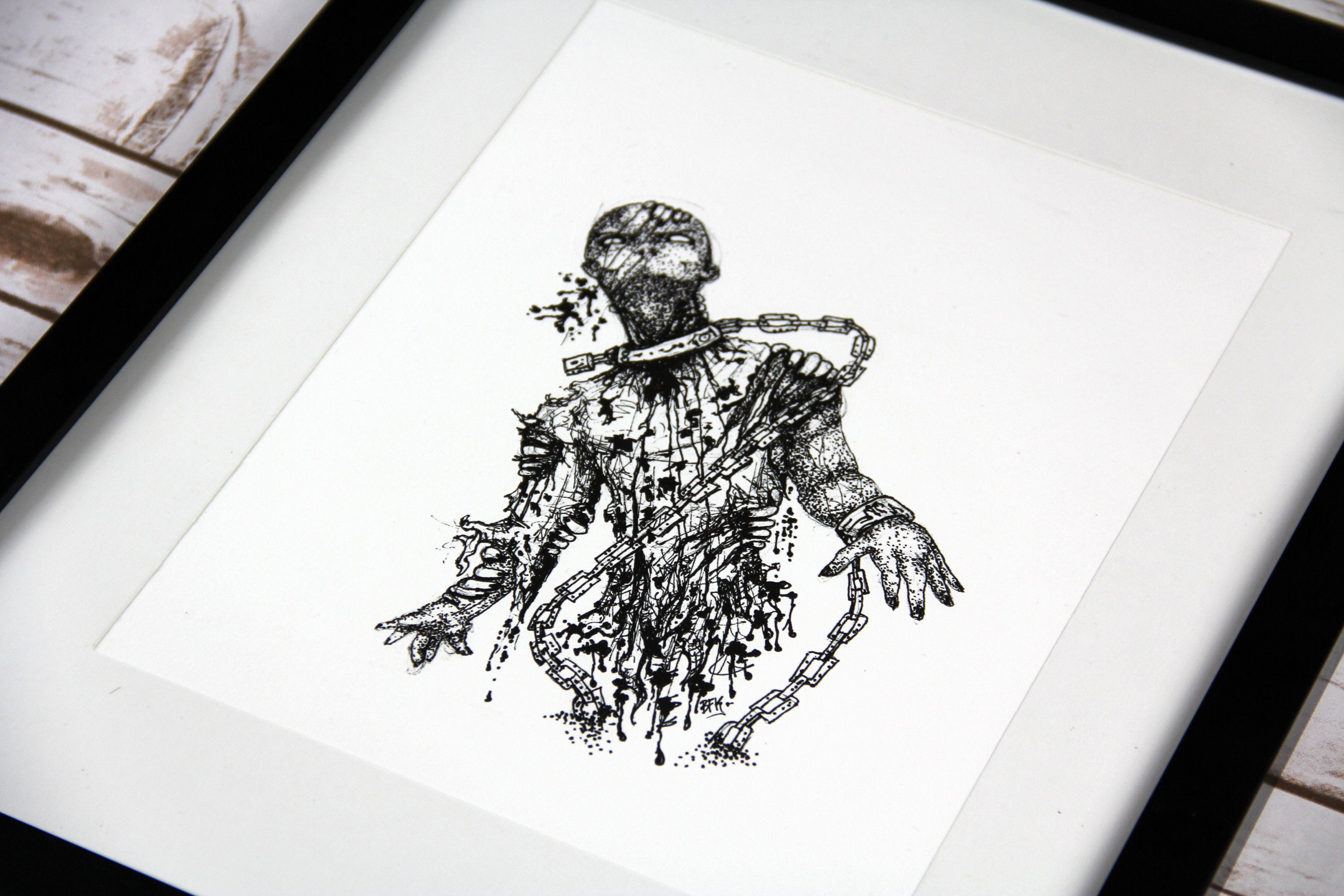 Horror Art Print, 8x10 Original Art Print, Pen & Ink Drawing, the ...