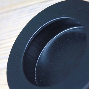 Recessed Circle Door Handle - Modern Inlay Door Handle - Etsy