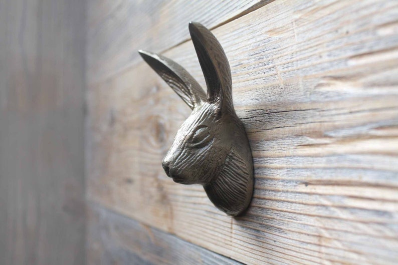 Rabbit or Bunny Hooks Entryway Coat or Wall Hare Hook - Etsy