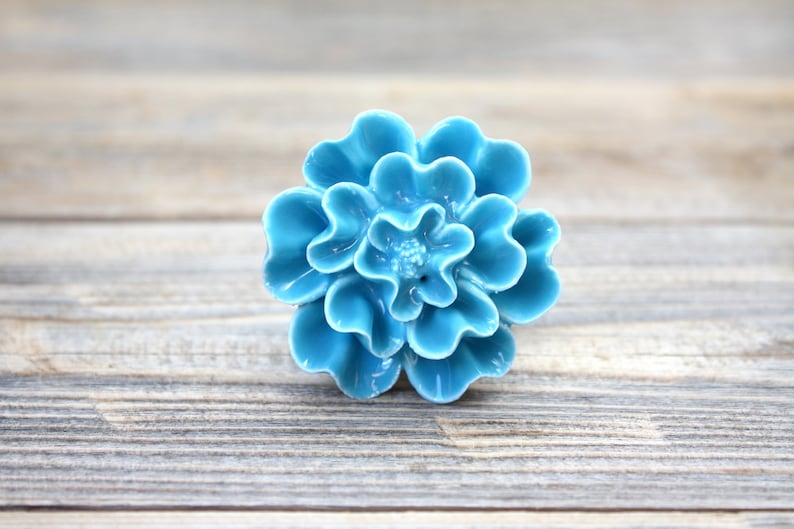 Decorative Flower Knobs Dresser Drawer Pull Handle | Etsy