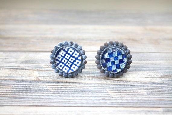 Decorative Blue Drawer Pulls Dresser Drawer Pull Handle | Etsy