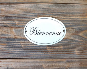 Bienvenue Door Sign - Etsy