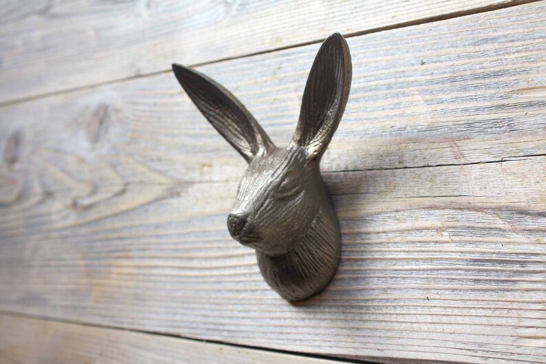 Rabbit or Bunny Hooks Entryway Coat or Wall Hare Hook - Etsy